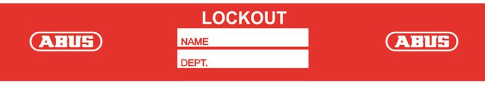 ALO LOCKOUT LABELS - 1st In Padlocks